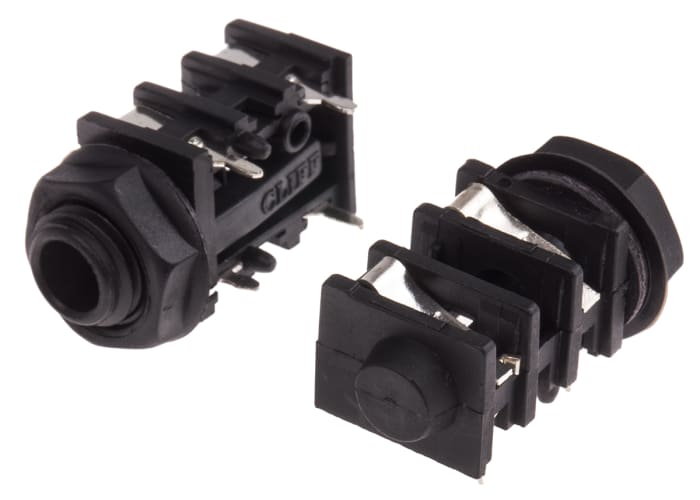 RS PRO | RS PRO Jack Connector 6.35 mm PCB Mount Mono Socket, 2Pole ...
