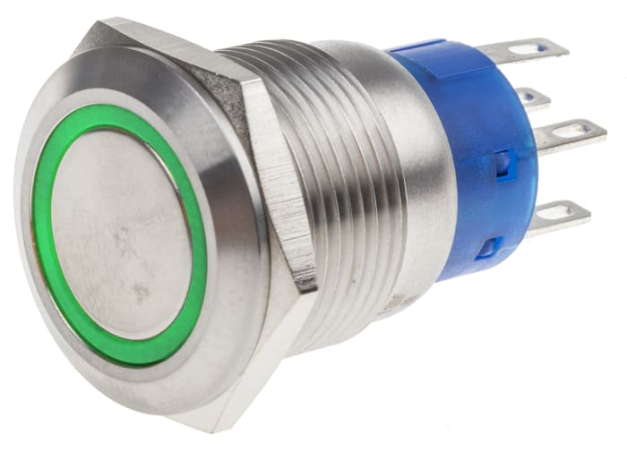 RS PRO | RS PRO Illuminated Push Button Switch, Latching, Panel Mount ...