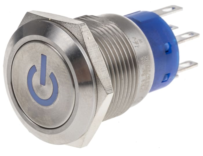 RS PRO | RS PRO Illuminated Push Button Switch, Latching, Panel Mount ...