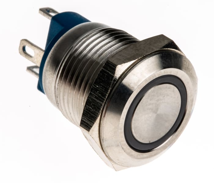 RS PRO | RS PRO Illuminated Push Button Switch, Momentary, Panel Mount ...