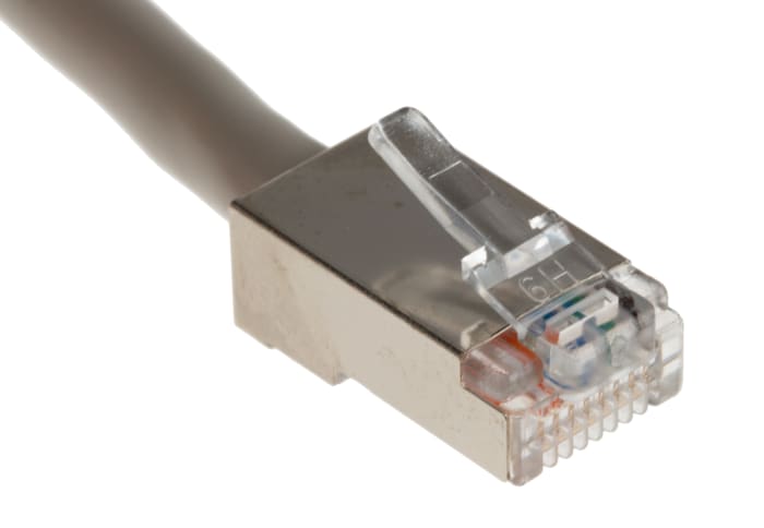 RS PRO | RS PRO, 200mm Cat5e, Grey RJ45 to Male RJ45 Female, STP ...