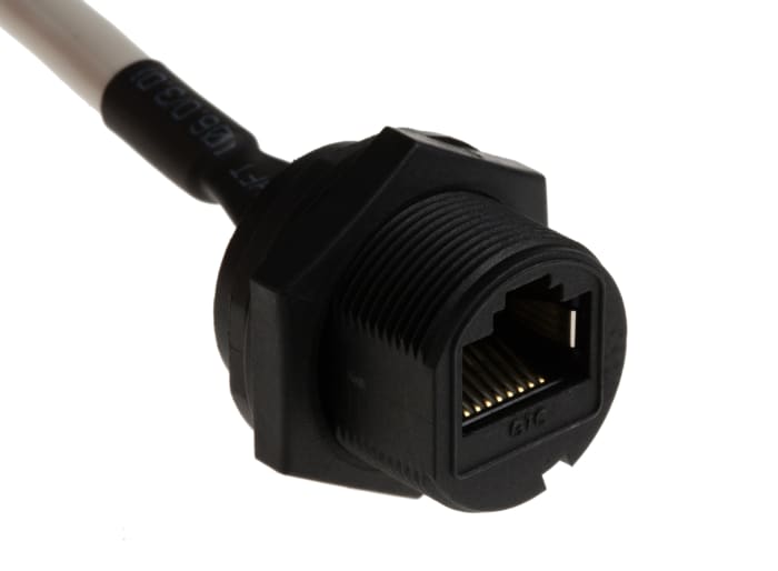 RS PRO | RS PRO, 200mm Cat5e, Grey RJ45 to Male RJ45 Female, STP ...