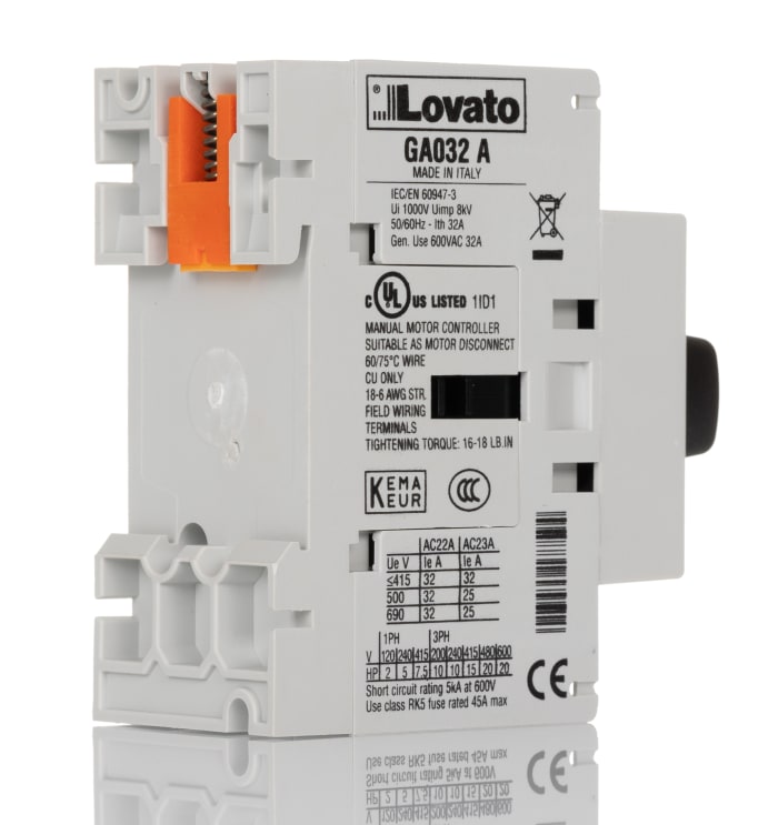 GA032A Lovato | Lovato 3P Pole Isolator Switch - 32A Maximum Current ...