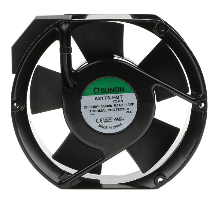 A2175-HBT.TC.GN Sunon | Sunon A2175 Series Axial Fan, 230 V ac, AC Operation, 344.9m³/h, 26W ...