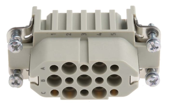 09210153101 HARTING | HARTING Heavy Duty Power Connector Insert, 10A, Female, Han D Series, 15 ...