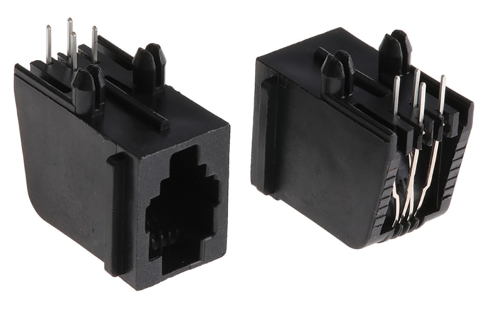 520249-2 TE Connectivity | TE Connectivity 520249 Series Female RJ14 ...