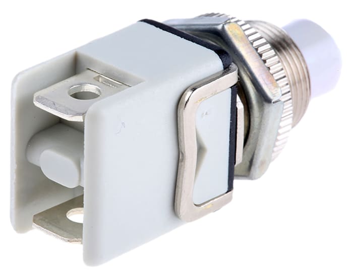 1212C WHITE APEM | APEM 1200 Series Push Button Switch, Momentary ...