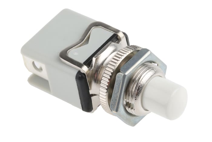 1213C WHITE APEM | APEM 1200 Series Push Button Switch, Momentary ...