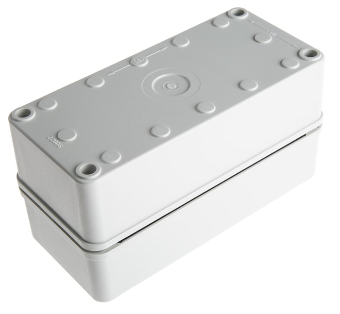 PC D 85 G ENCLOSURE Fibox | Fibox Piccolo Series Grey Grey Lid ...
