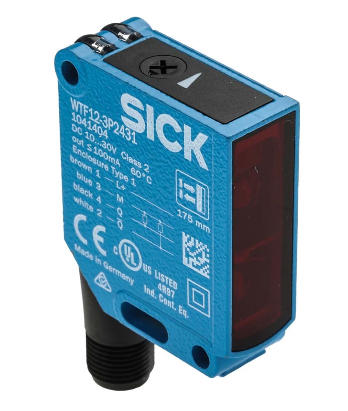 WTF12-3P2431 SICK | SICK Diffuse Photoelectric Sensor, Block Sensor, 30 ...