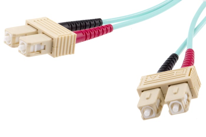 RS PRO | RS PRO SC to SC Duplex Multi Mode OM3 Fibre Optic Cable, 900μm ...
