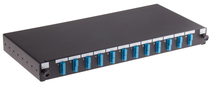 RS PRO | RS PRO 12 Port Single Mode Duplex Fibre Optic Patch Panel With ...