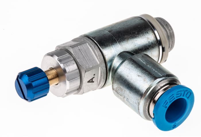 GRLA-1/8-QS-6-RS-D Festo | Festo GRLA Series Tube Exhaust Valve, 6mm ...