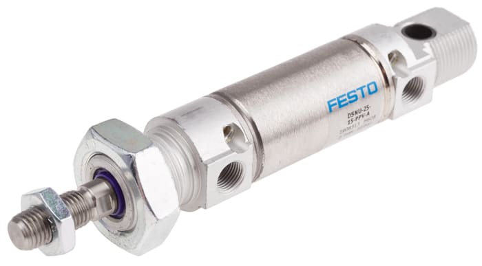 DSNU-25-15-PPV-A Festo | Festo Pneumatic Cylinder - 1908313, 25mm Bore, 15mm Stroke, DSNU Series ...
