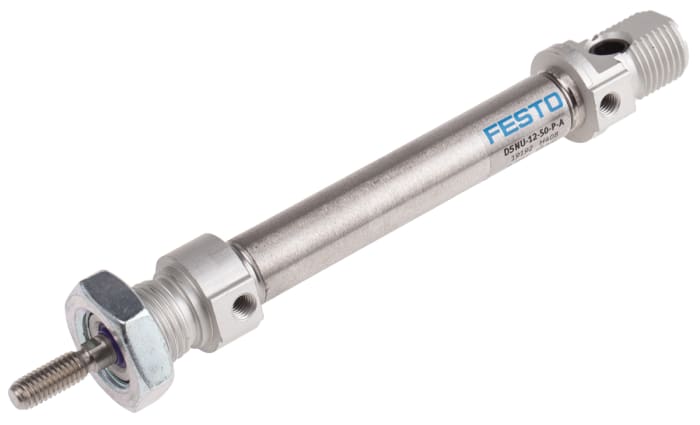 DSNU-12-50-P-A Festo | Cilindro neumático Festo DSNU 19192, Doble acción, carrrera 50mm, Ø ...