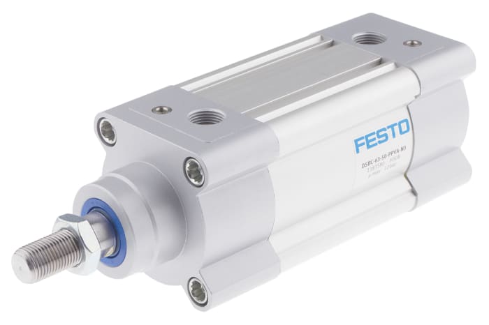 DSBC-63-50-PPVA-N3 Festo | Festo Pneumatic Cylinder 63mm Bore, 50mm Stroke, DSBC Series, Double ...