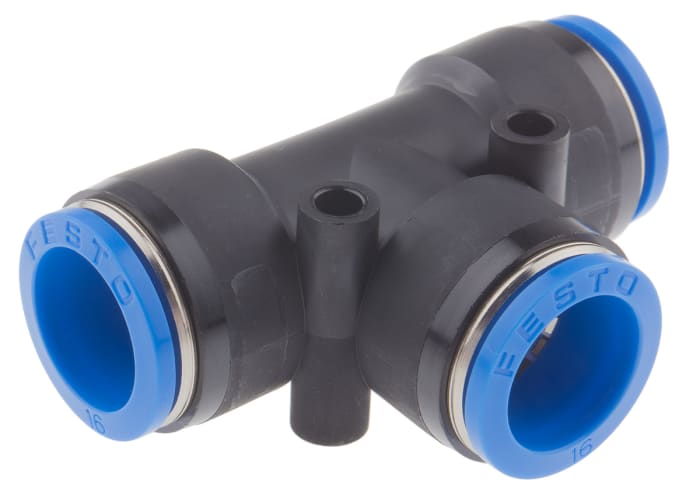 QST-16 Festo | Festo QST Series Tee Tube-to-Tube Adaptor Push In 16 mm ...