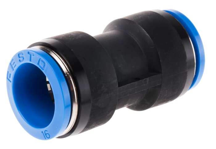 QS-16 Festo | Festo Tube-to-Tube Pneumatic Fitting, Push In 16 mm to ...