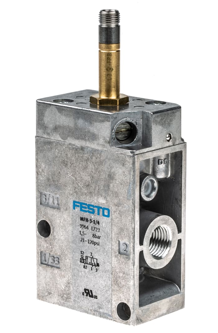 MFH-3-1/4 Festo | Festo 3/2 Pneumatic Solenoid Valve - Solenoid/Spring ...