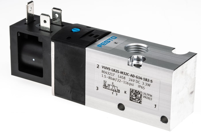 VUVS-LK25-M32C-AD-G14-1B2-S Festo | Festo 3/2 Solenoid Valve - Solenoid ...