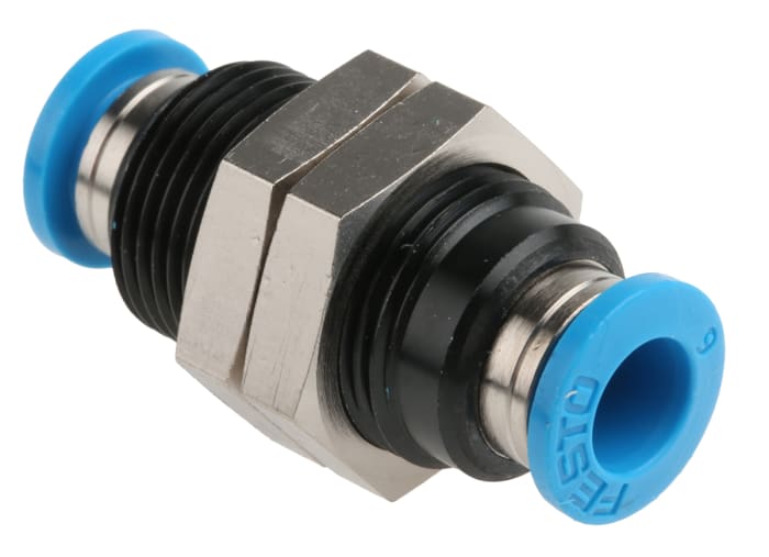 QSS-6 Festo | Racor neumático Festo QSS, , Adaptador pasamuros, con. A ...