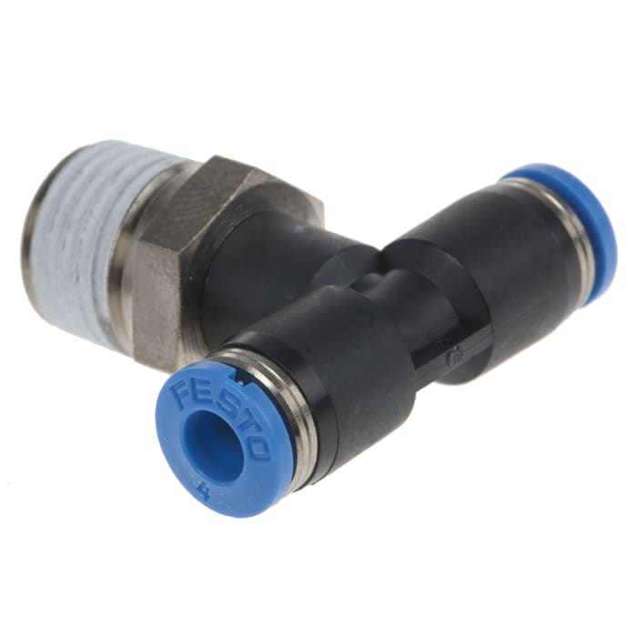 QST-1/4-4 Festo | Festo QS Series Tee Threaded Adaptor, Push In 4 mm to ...