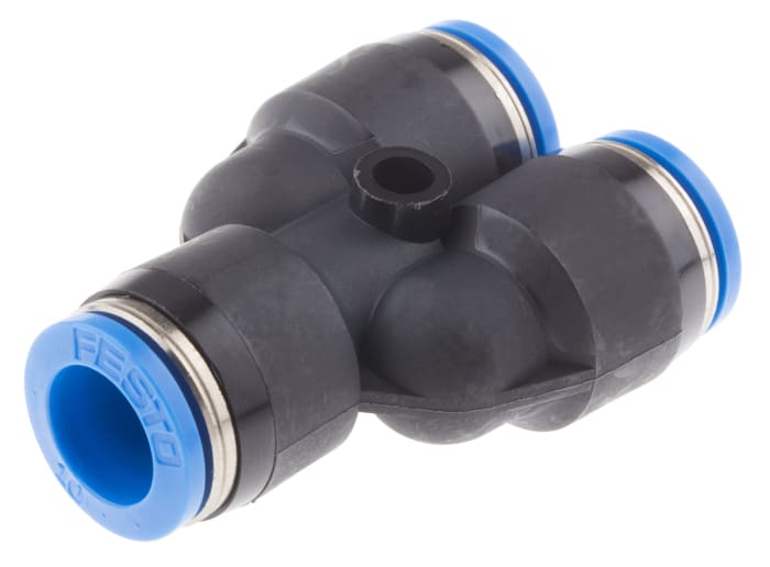 QSY-10 Festo | Festo QSY Series Y Tube-to-Tube Adaptor, Push In 10 mm to Push In 10 mm, Tube-to ...