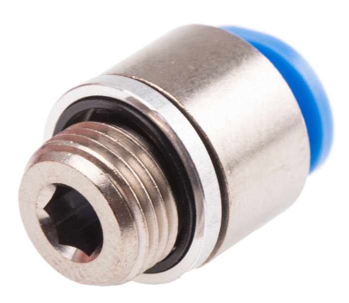 QSM-G1/8-6-I Festo | Racor neumático Festo QS, Adaptador de rosca recto, con. A Macho G 1/8, con ...