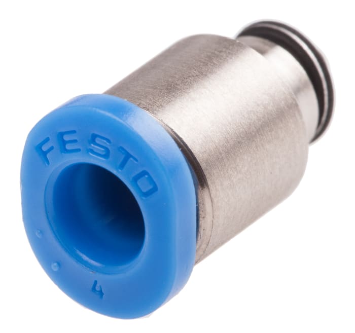 QSM-M3-4-I Festo | Festo QS Series Straight Threaded Adaptor, M3 Male to Push In 4 mm, Threaded ...