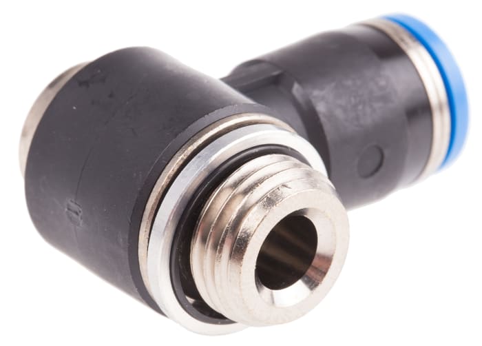 QSLV-G1/4-8-I Festo | Festo QS Series Elbow Threaded Adaptor, G 1/4 Male to Push In 8 mm ...