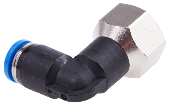 QSLF-1/8-4-B Festo | Festo QS Series Elbow Threaded Adaptor, G 1/8 Female to Push In 4 mm ...