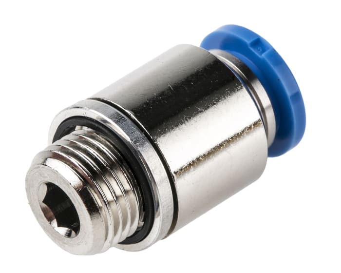 QS-G1/8-6-I Festo | Festo QS Series Straight Threaded Adaptor, G 1/8 Male to Push In 6 mm ...