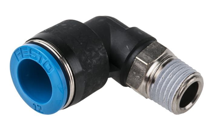 QSL-1/4-12 Festo | Festo QS Series Elbow Threaded Adaptor, R 1/4 Male ...
