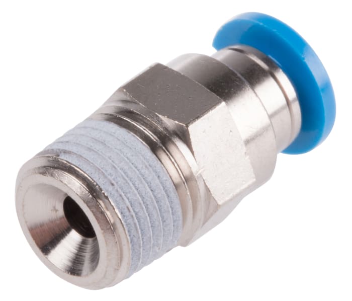 QS-1/8-4 Festo | Festo QS Series Straight Threaded Adaptor, R 1/8 Male to Push In 4 mm, Threaded ...