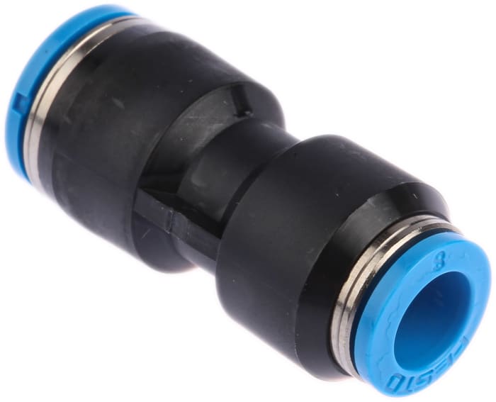 QS-10-8 Festo | Festo QS Series Reducer Nipple, Push In 10 mm to Push In 8 mm, Tube-to-Tube ...