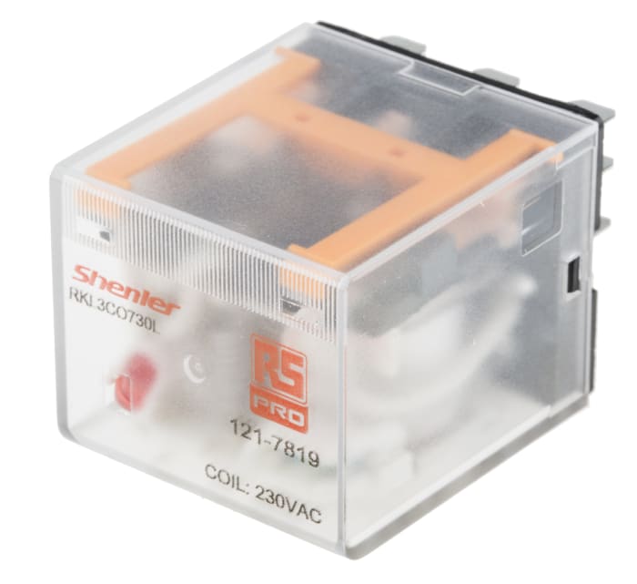 RS PRO | RS PRO Plug In Power Relay, 230V ac Coil, 10A Switching ...