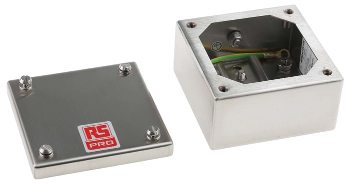 RS PRO | RS PRO 304 Stainless Steel Satin Adaptable Enclosure Box 100 ...