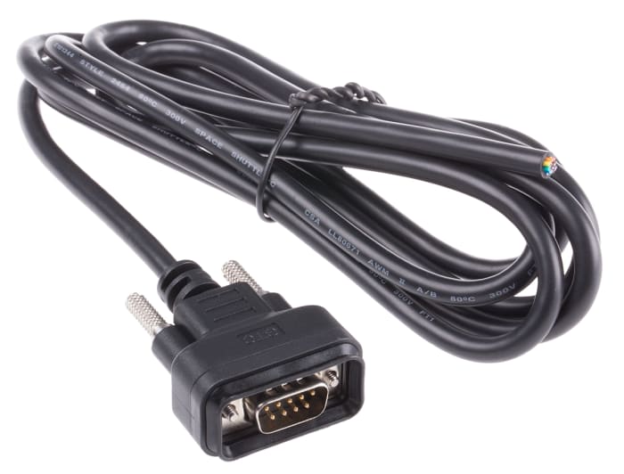 RS PRO | RS PRO Male 9 Pin D-sub to Male Unterminated Serial Cable, 2m ...