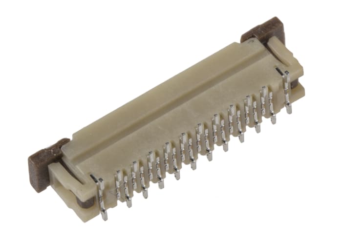 20FLZT-SM1-TF JST | JST, FLZ 0.5mm Pitch 20 Way Straight Female FPC Connector, ZIF Top Contact ...