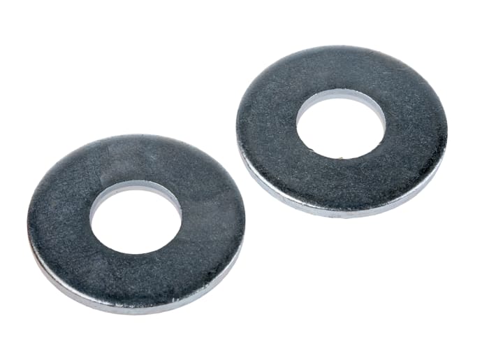 RS PRO | RS PRO Bright Zinc Plated Steel Plain Form G Washers, M12, BS ...