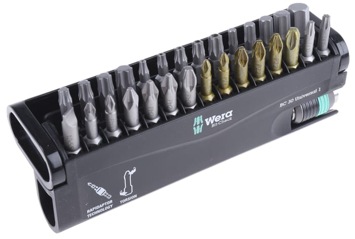 05056440001 Wera | Wera Impact Bit Set 30 Pieces, Hexagon, Phillips, Pozidriv, Slotted, Torx ...