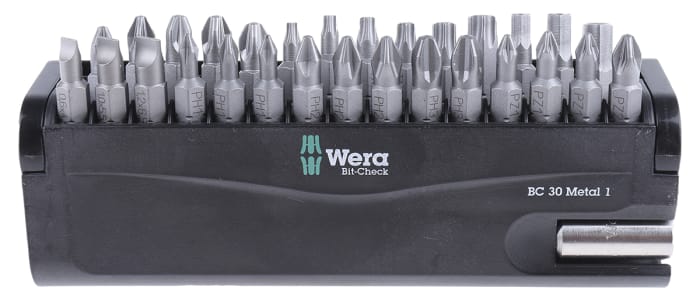 05057434001 Wera | Wera Impact Bit Set 30 Pieces, Hexagon, Phillips, Pozidriv, Slotted, Torx ...