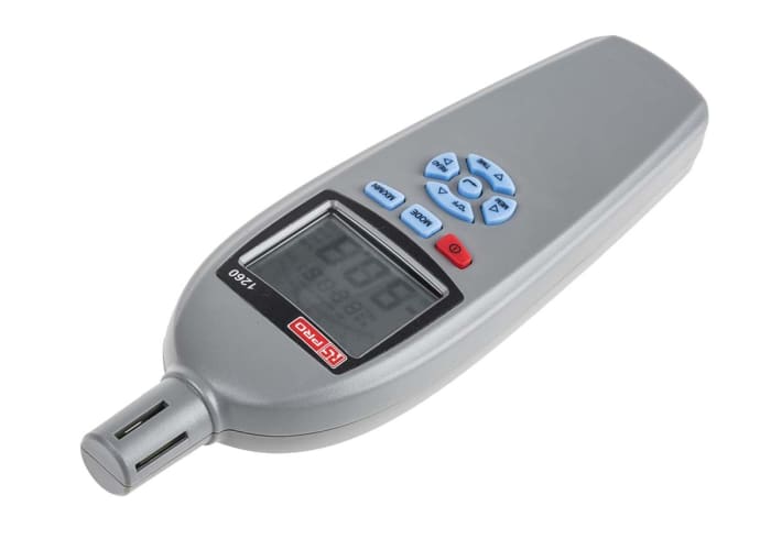 RS PRO | RS PRO RS1260 Hygrometer, ±3 % HR Accuracy, 99%RH Max | 123 ...