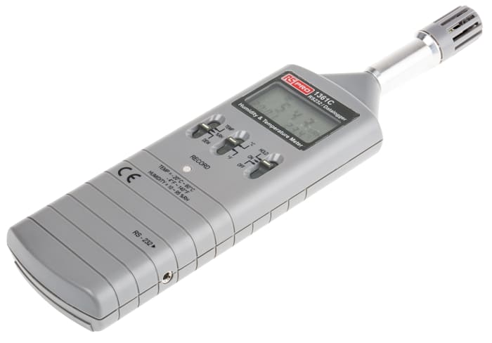 RS PRO | RS PRO 1361C Temperature & Humidity Data Logger, RS232, 1 Input Channel(s) | 123-2231 | RS