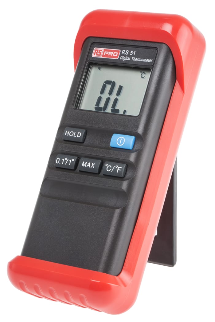 RS PRO | RS PRO RS51 Handheld Digital Thermometer, K Probe, 1 Input(s ...