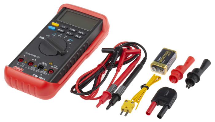 RS PRO | RS PRO IDM106N Handheld Digital Multimeter, True RMS, 10A ac ...