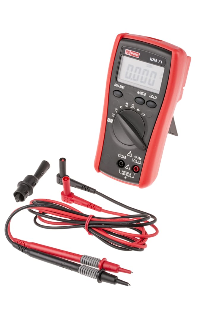 RS PRO | RS PRO IDM71 Handheld Digital Multimeter, True RMS, 6mA ac Max ...