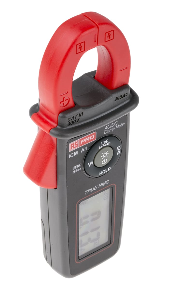 RS PRO | RS PRO ICMA1 Clamp Meter, 300A dc, Max Current 300A ac CAT III ...