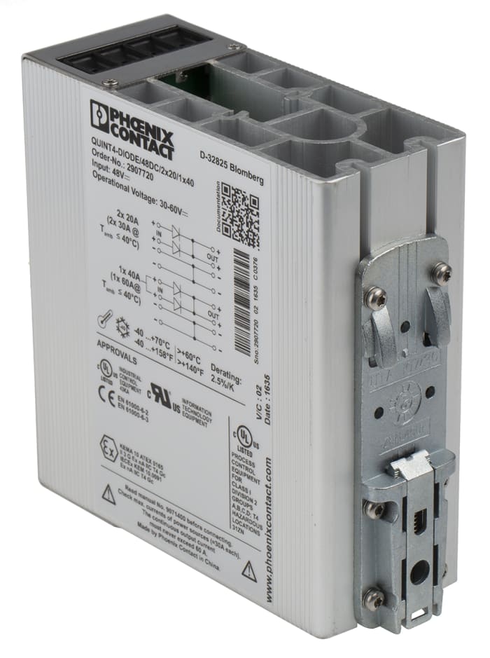 2907720 Phoenix Contact | Módulo de diodo de carril DIN Phoenix Contact ...