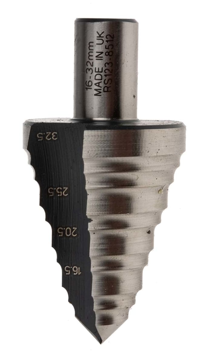 RS PRO | RS PRO HSS Step Drill Bit 16mm x 32mm | 123-8512 | RS Components RS PRO | RS PRO HSS Step Drill Bit 16mm x 32mm | 123-8512 | RS Components
